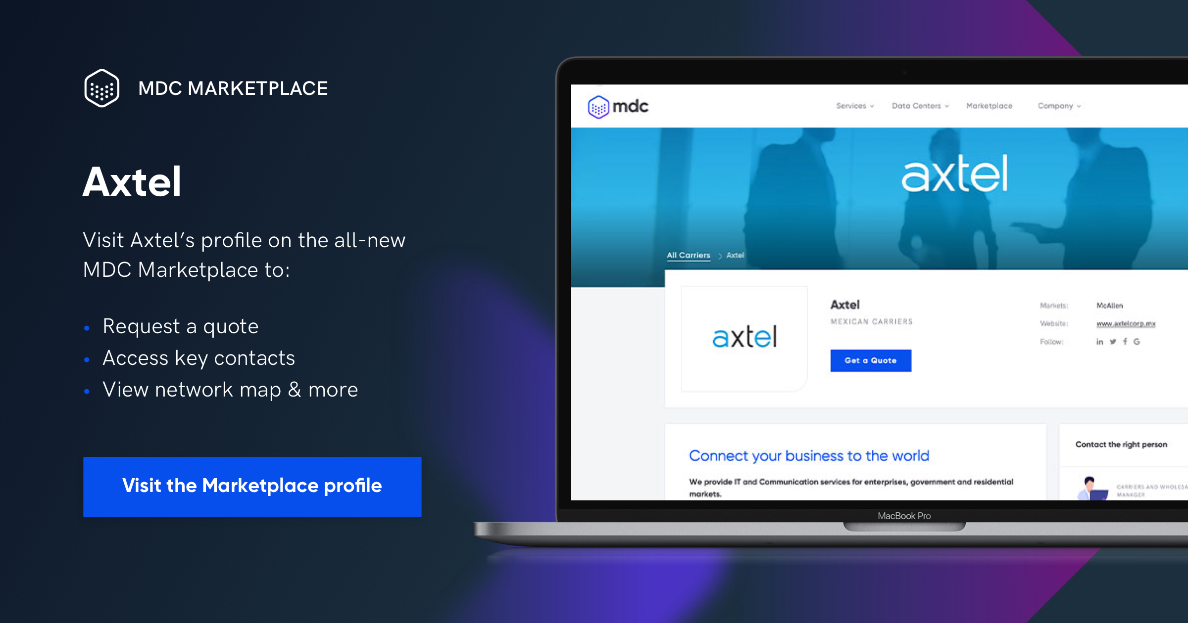 Axnet - Axtel Networks | MDC Marketplace Profile