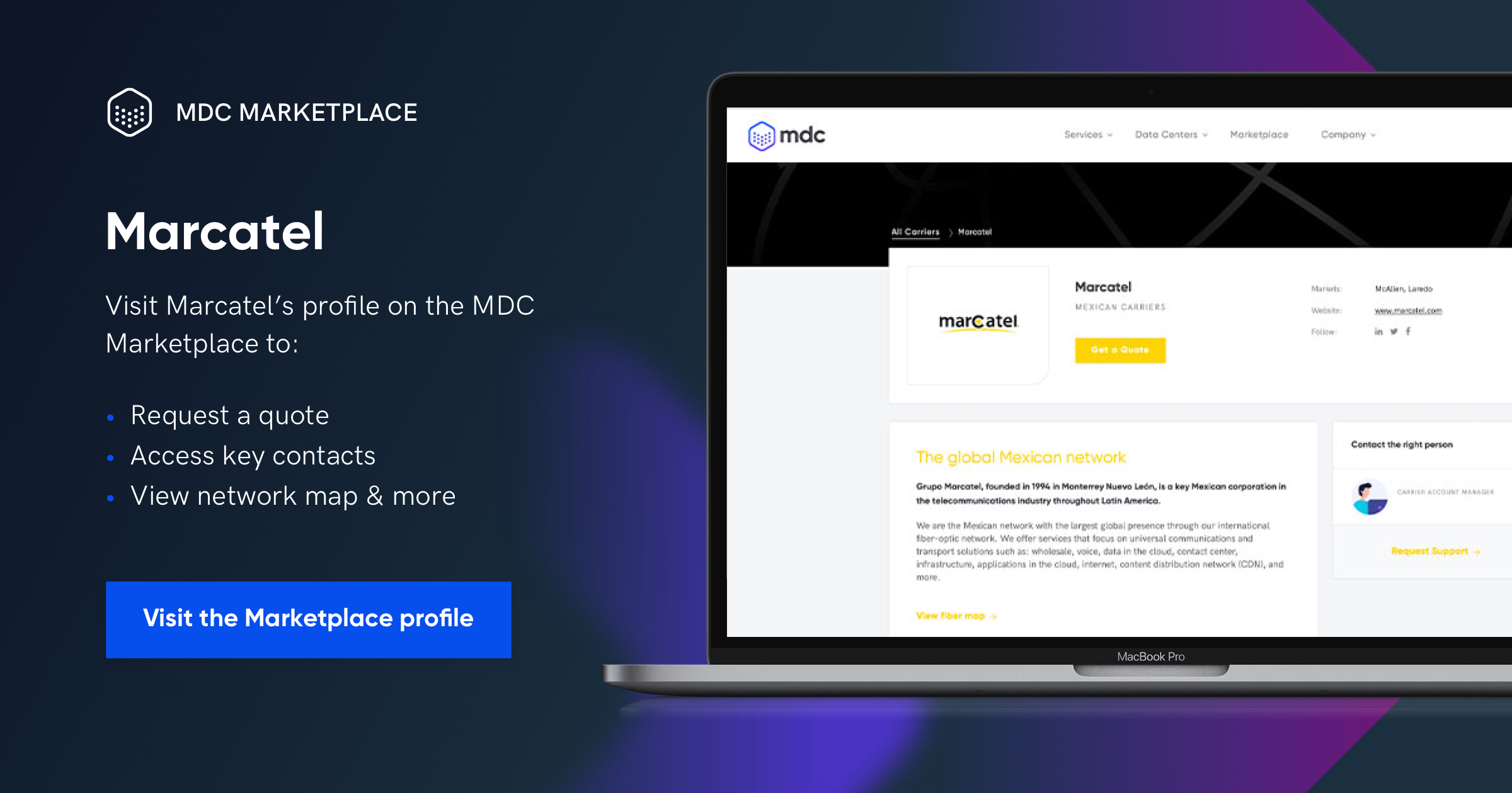 Connect with Marcatel | MDC Marketplace | MDC Data Centers