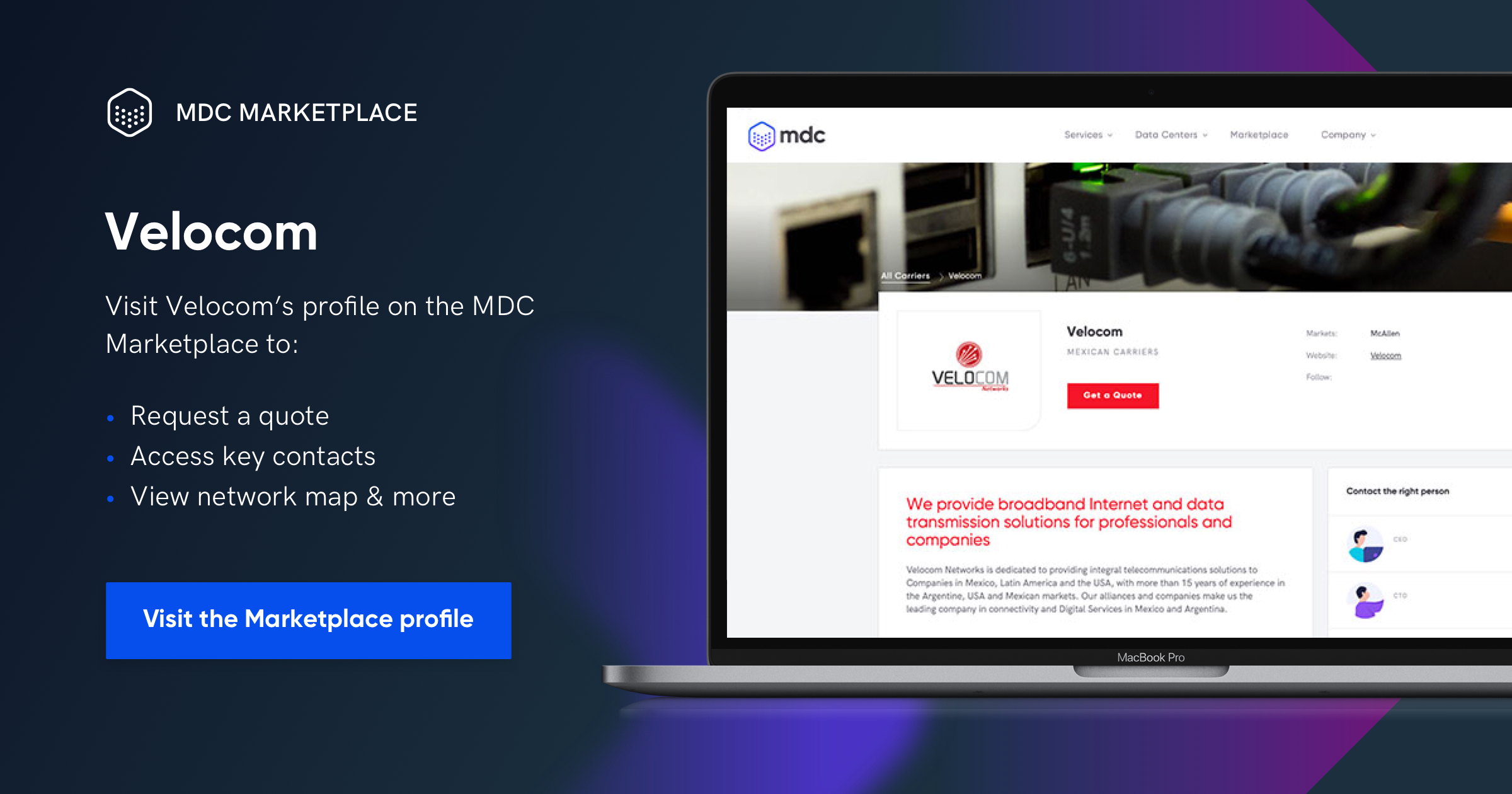 Velocom | MDC Data Centers